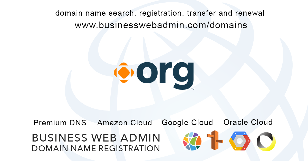 ORG Domain Registration | Buy .ORG Name for $11.99